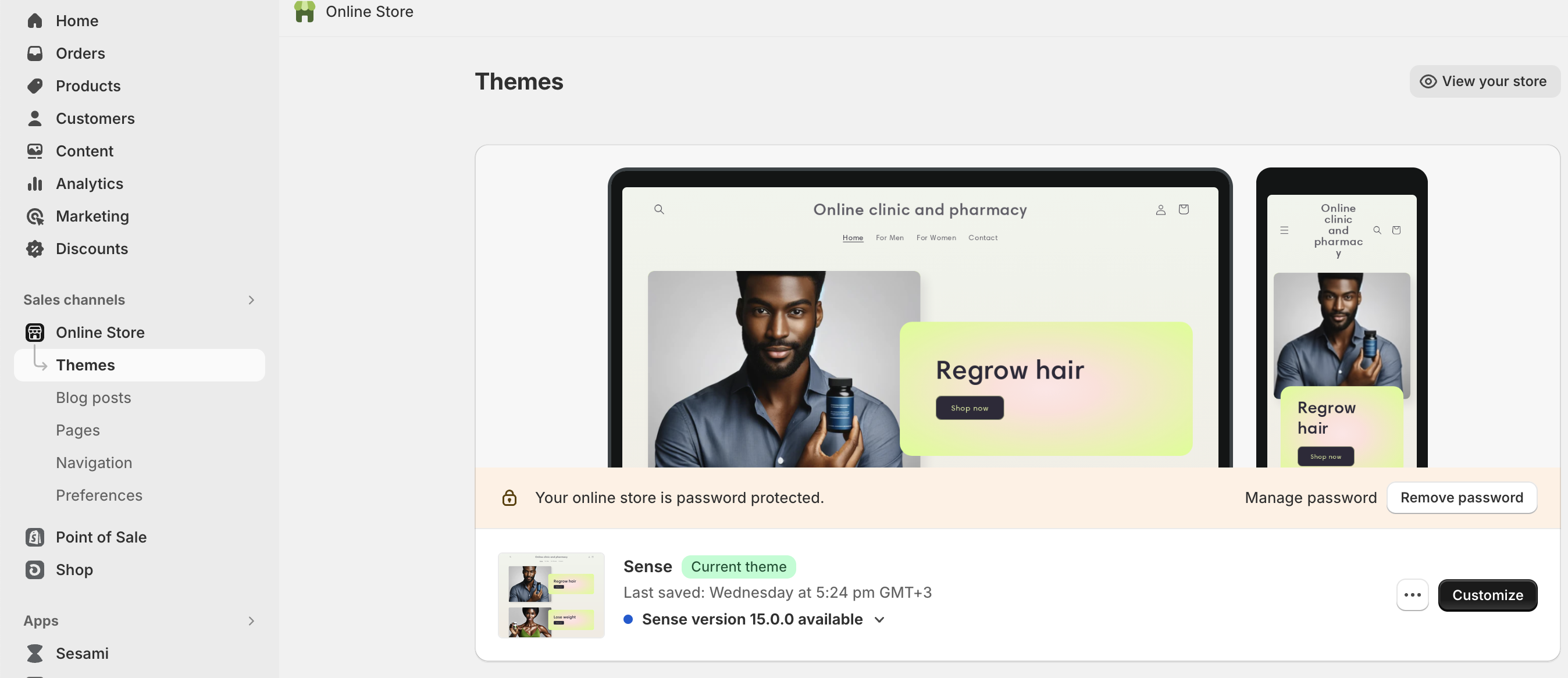 Shopify theme「Sense」カスタマイズ – ヘッダーの表示 | S3LAB